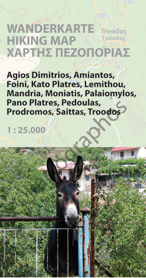 Neuerscheinung - Wanderkarte Zypern/Hiking Map Cyprus Region Troodos ...